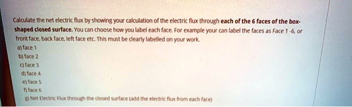 SOLVED: Calculate the net electric flux by showing your calculation of ...