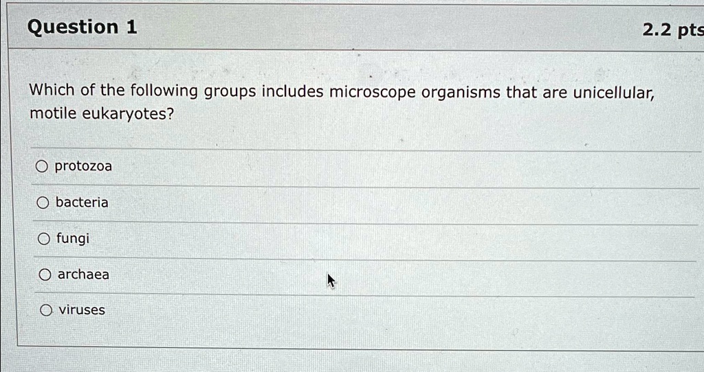 SOLVED: Question 1 2.2 pts Which of the following groups includes ...