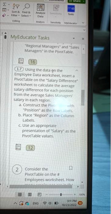 Share ? me Sort Find Filter Select Analyze Sensitivity Tasks Data Editing Analysis Sensitivity ...