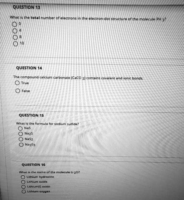 SOLVED:Question 1} What /= the total number of electrons the electron ...