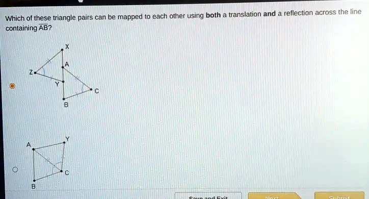 Which of these triangle pairs can be mapped to each other using both a translation and a ...