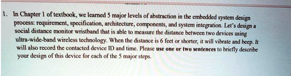 SOLVED: In Chapter 1 of the textbook, we learned about the 5 major levels of abstraction in the ...