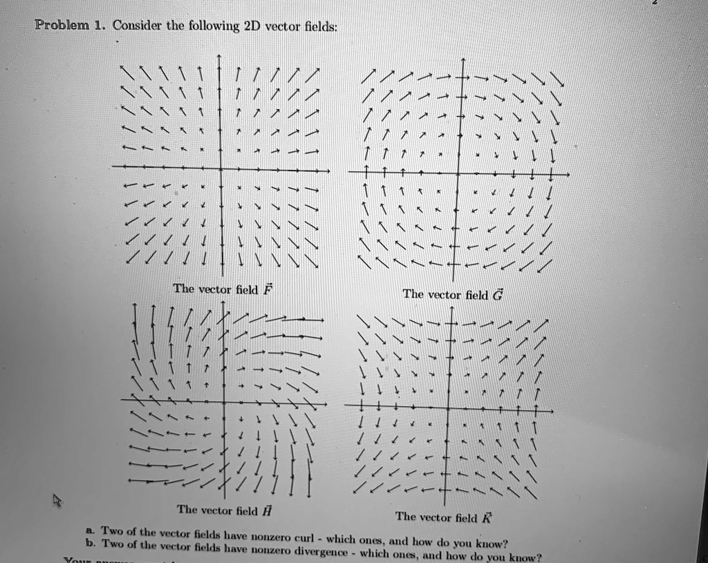 SOLVED: Thanks a lot! Problem 1: Consider the following 2D vector ...