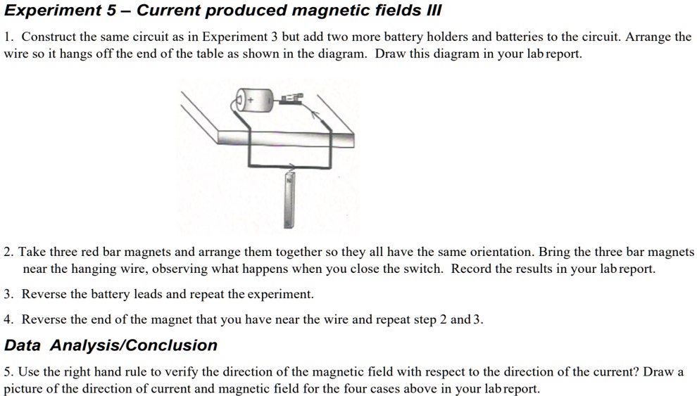 SOLVED:Experiment 5 Current produced magnetic fields III Construct the ...