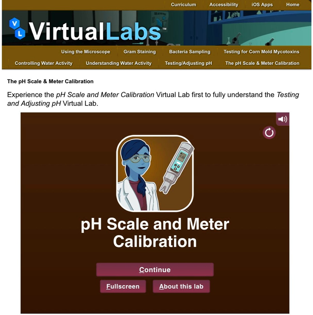 Curriculum Accessibility iOS Apps Home Virtual Labs™ Using the ...