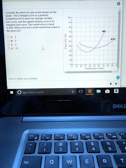 SOLVED: Consider the short-run cost curves shown on the graph. The U-shaped curve is a perfectly ...