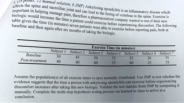 SOLVED: (48 pomns , manual solution; afleets the spine and sacroiliac ...