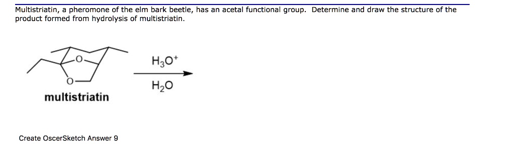 multistriatin pheromone of the elm bark beetle has an acetal functional ...