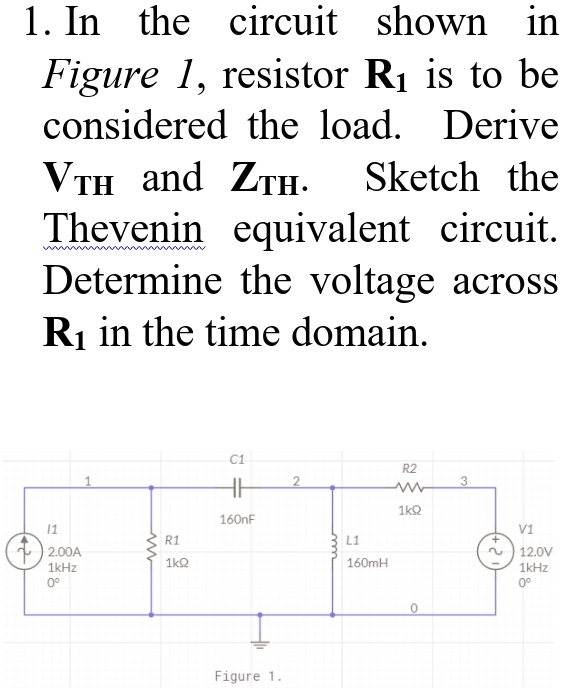 1. In the circuit shown in Figure 1, resistor R? is to be considered ...