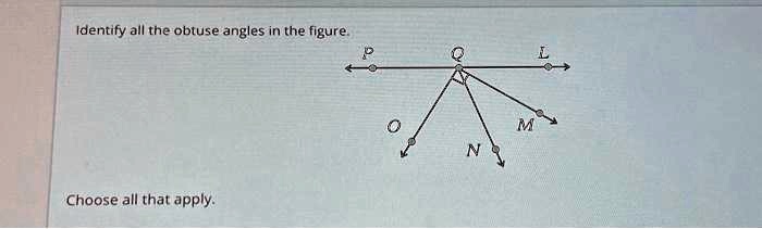 Identify all the obtuse angles in the figure.