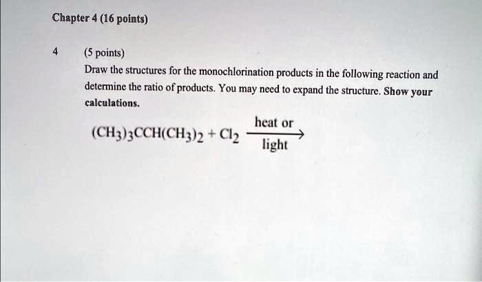 SOLVED: Chapter 4(16 points) 4 5 points) Draw the structures for the ...