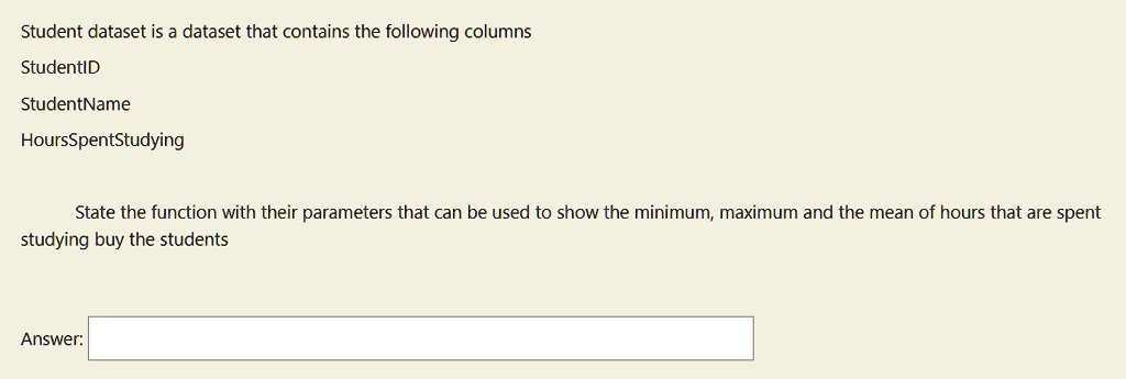 SOLVED: A question in R programming The Student dataset is a dataset ...