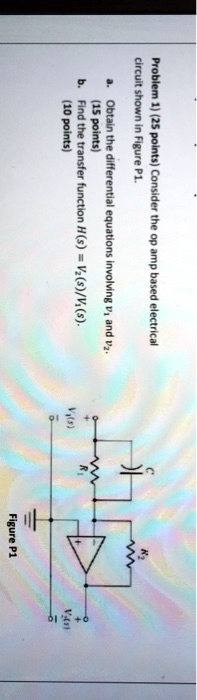 Problem 1) (25 points) Consider the op amp based electrical circuit shown in Figure P1. a ...