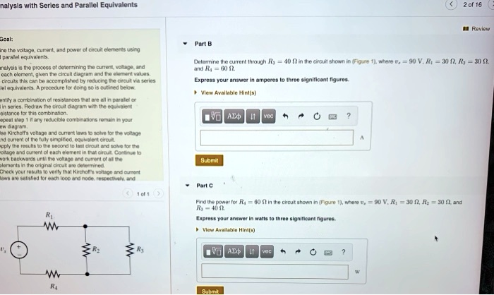 nalysis with Series and Parallel Equivalents Goal: ine the voltage ...