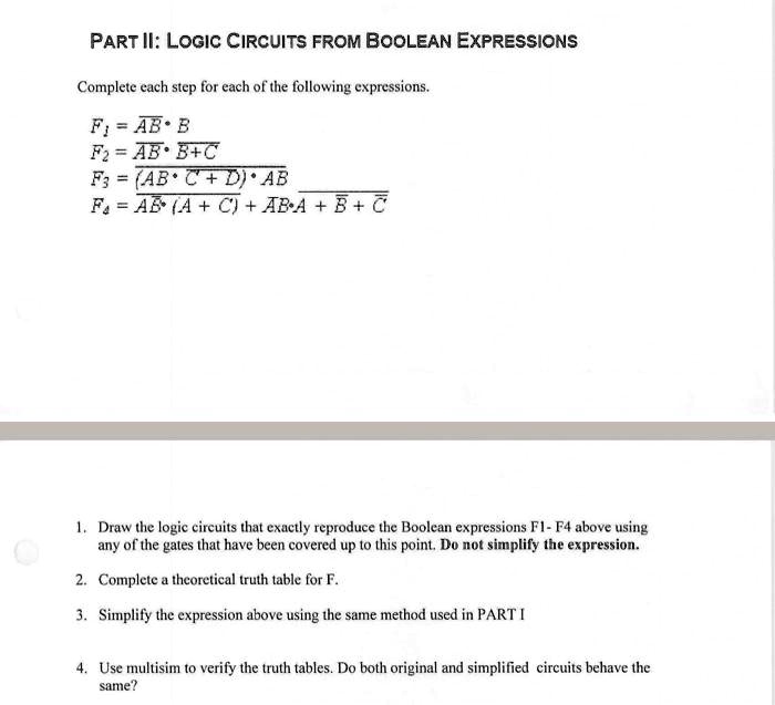 Solved Text Please Use Multisim Desktop Version Part Ii Logic