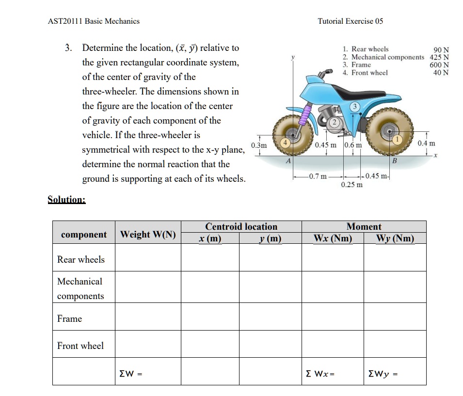 ast20111 basic mechanics tutorial exercise 05 3 determine the location ...