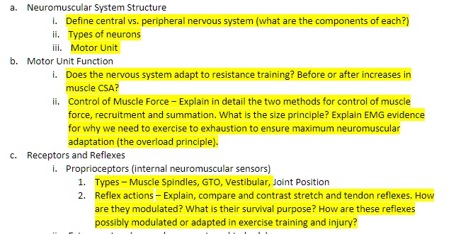 SOLVED:Neuromuscular System Structure Define centra vS, periphera ...