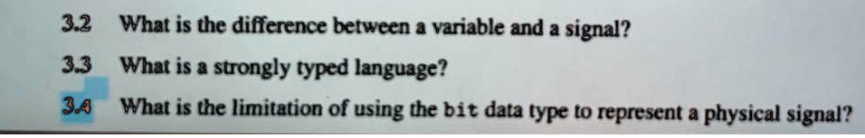 SOLVED: solve all 3 questions please 3.2 What is the difference between ...