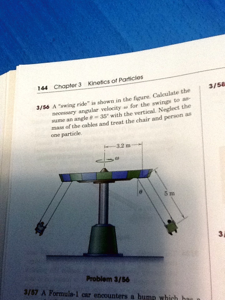 144 Chapter 3 Kinetics of Particles 3/56 A s̈wing rideïs...
