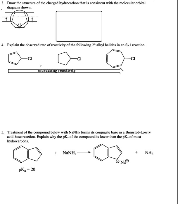 SOLVED: Draw the structure of the charged hydrocarbon that is ...