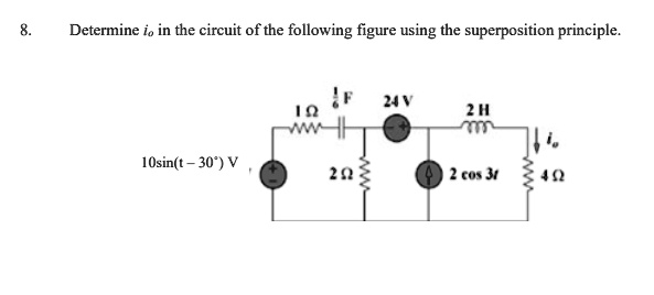 SOLVED: Determine io in the circuit of the following figure using the ... SOLVED: Determine io in the circuit of the following figure using the ...