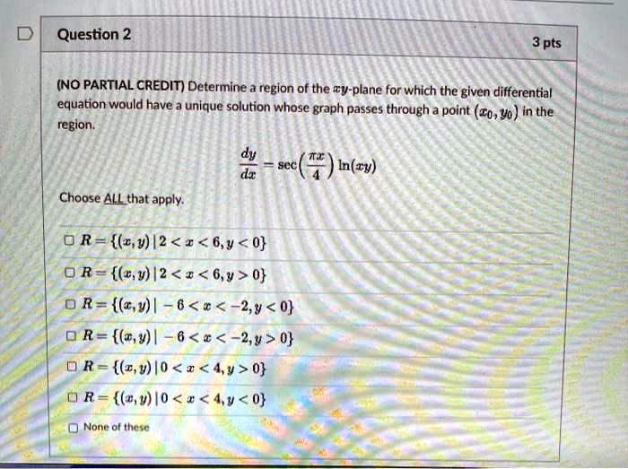 question 2 3 pts no partial credit determine region of the v plane for which the given ...