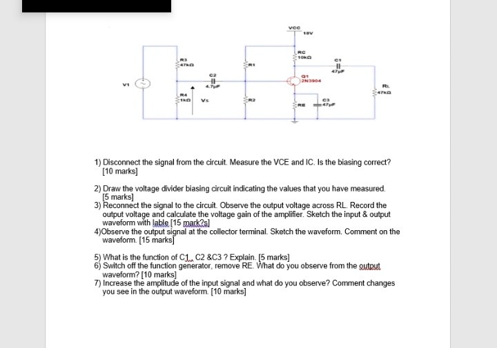 SOLVED: Please help me to solve this experiment. 1. Disconnect the signal from the circuit ...