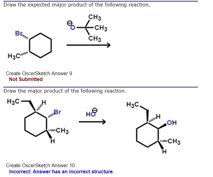 SOLVED: Draw the expected major product of the following reaction: CH3 CH3 Bln CH3 Create ...