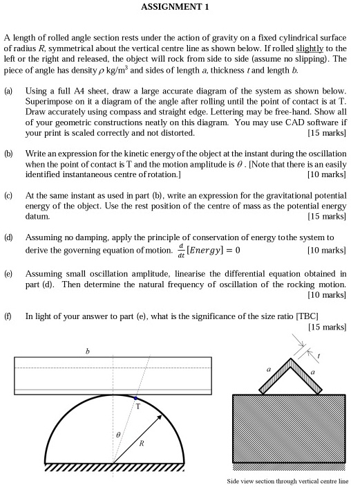 assicnment a length of rolled angle section fes uiier tle action of ...
