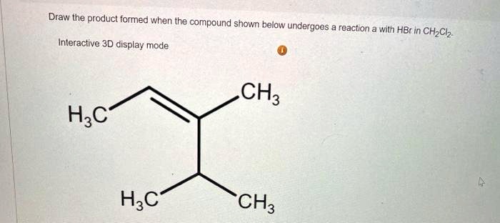 Draw the product formed when the compound shown below undergoes a ...