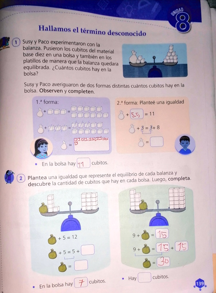 SOLVED: 4to grado de primaria matemáticas página 139. Ayuda por favor ...