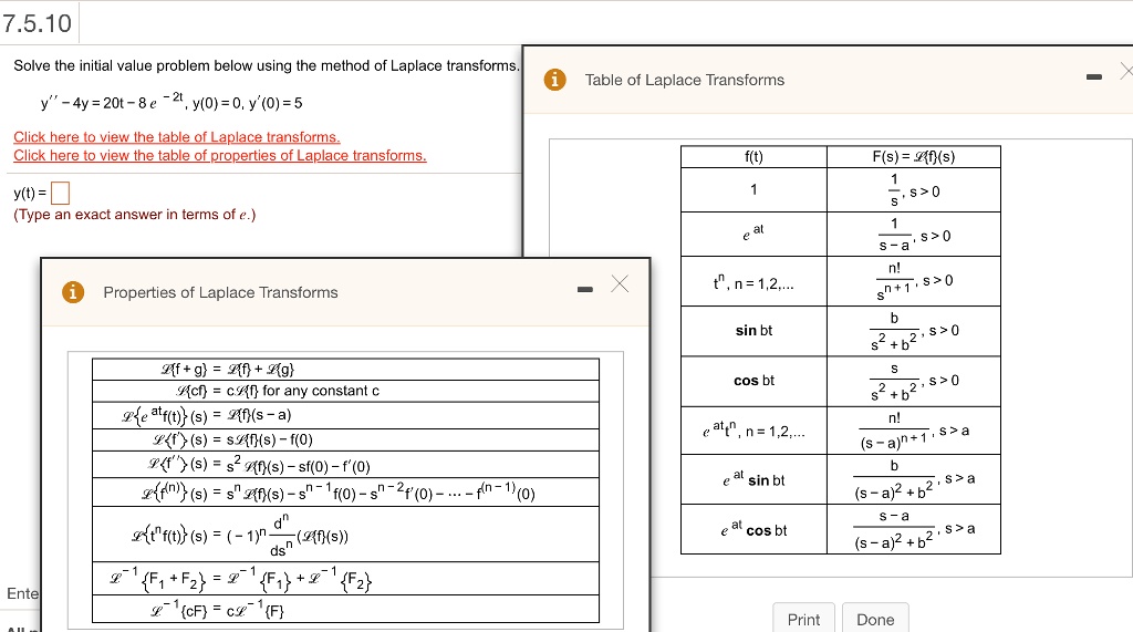SOLVED: Solve the initial value problem below using the method of ...