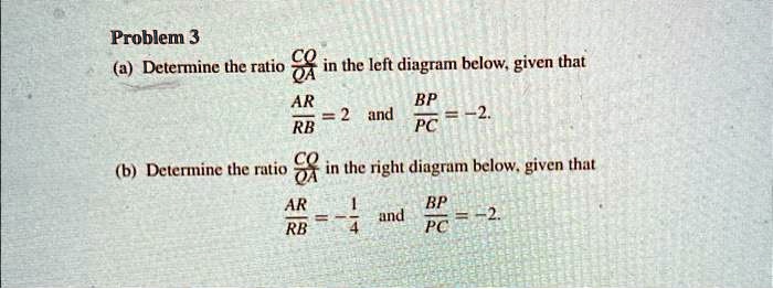 SOLVED: Texts: Problem 3a: Determine the ratio in the left diagram ...