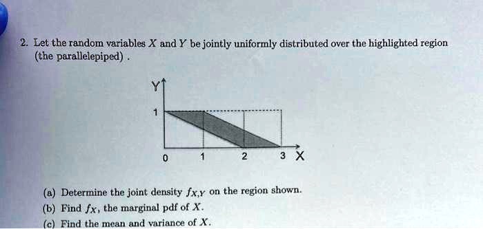 2. Let the random variables X and Y be jointly uniformly distributed ...