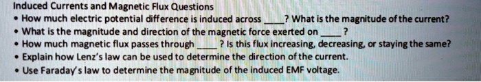induced currents and magnetic flux questions how much electric ...