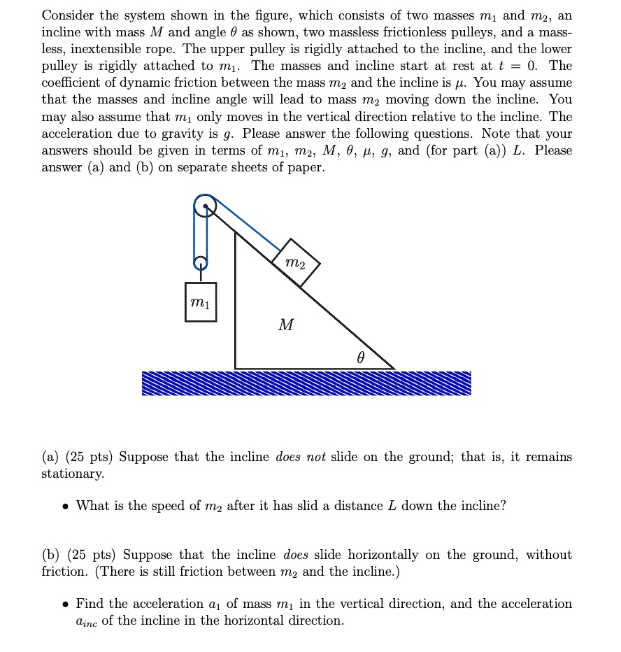 SOLVED: Consider the system shown in the figure, which consists of two ...