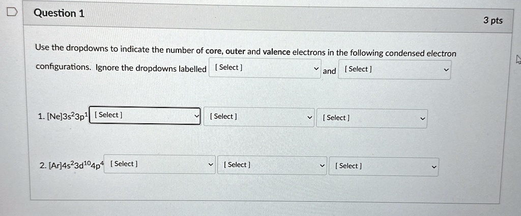 [GET ANSWER] question 1 use the dropdowns to indicate the number of ...