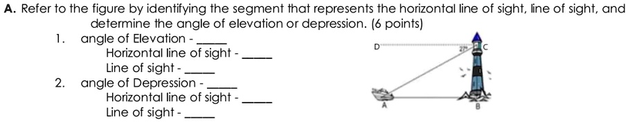 A. Refer to the figure by identifying the segment that represents the ...