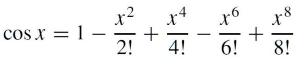 SOLVED: Write a C program that can approximate a cosine function using ...