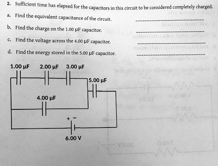 sufficient time has elapsed for the capacitors in this circuit to be ...