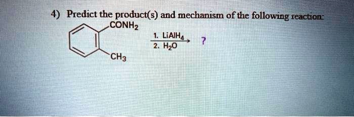 SOLVED: Predict the product(s) and mechanism of the following reaction ...