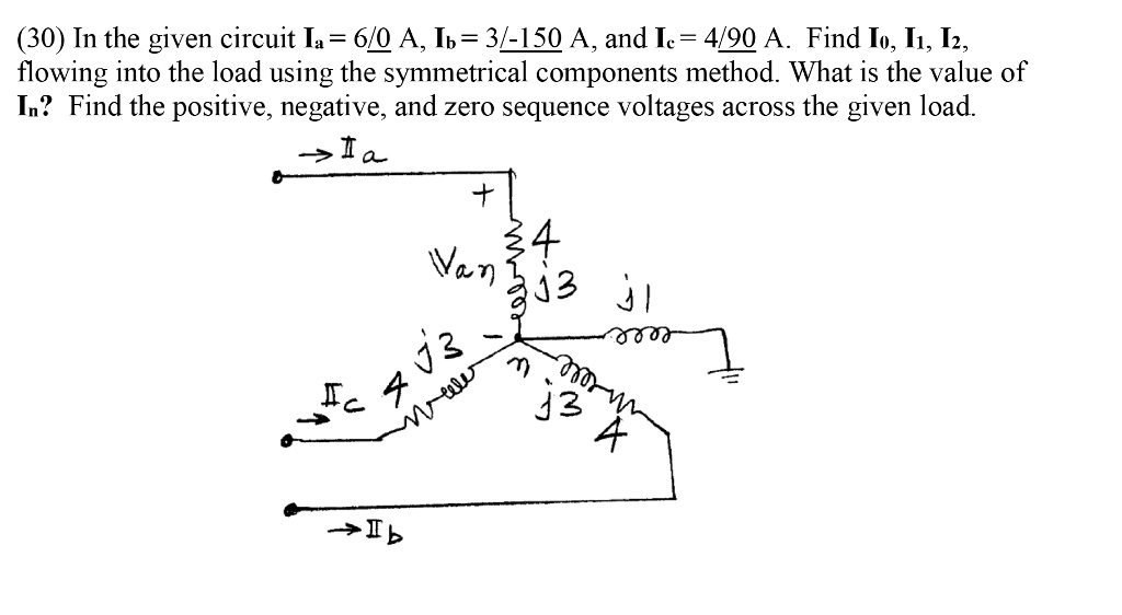 VIDEO solution: (30) In the given circuit Ia = 6/0 A, Ib = 3/-150 A ...