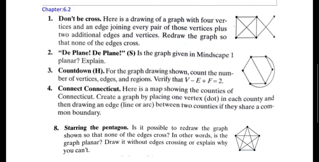 chapter62 don t be cross here is a drawing of a graph with four ver tices and an edge joining ...