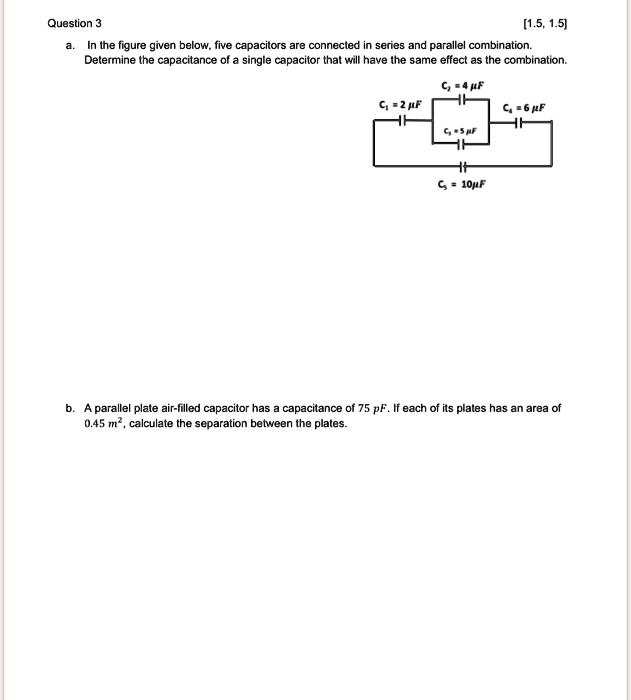 SOLVED: In the figure given below, five capacitors are connected in ...