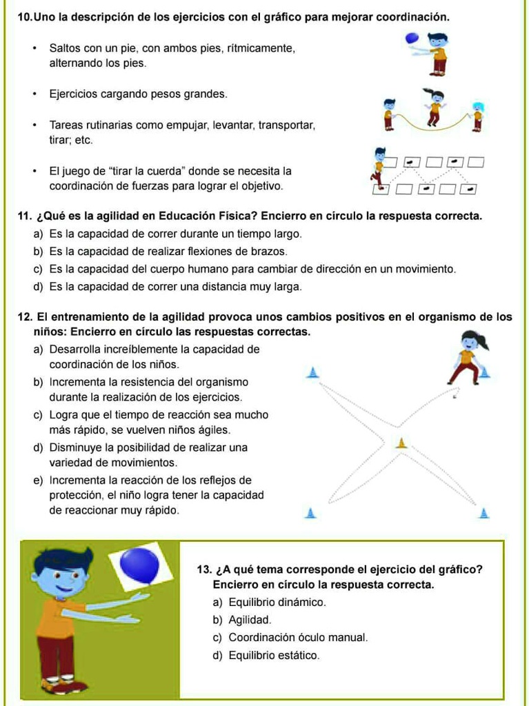 uno la descripcion de los ejercicios con el grafico para mejorar ...