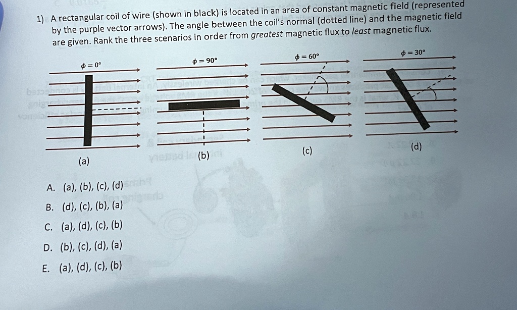 1 a rectangular coil of wire shown in black is located in an area of ...