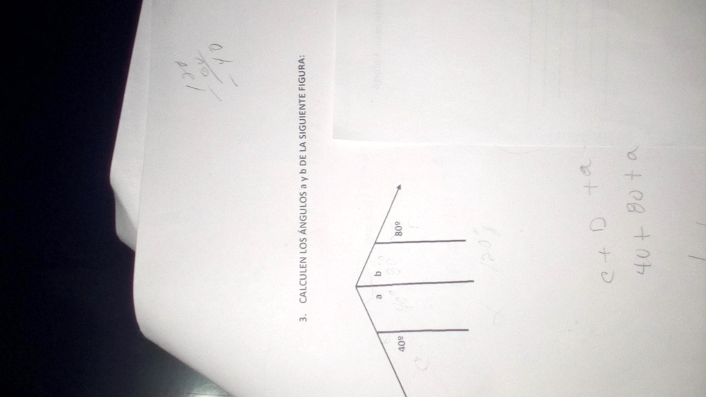 SOLVED: Buenas noches mi tarea es de geometría sobre ángulos entre dos ...