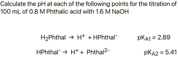 SOLVED: Please help me find the initial pH, 25 mL NaOH, 40 mL NaOH, 50 mL NaOH, and 100 mL NaOH ...