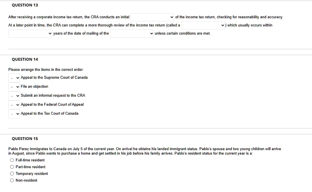 VIDEO solution: Texts: QUESTION 13 After receiving a corporate income ...
