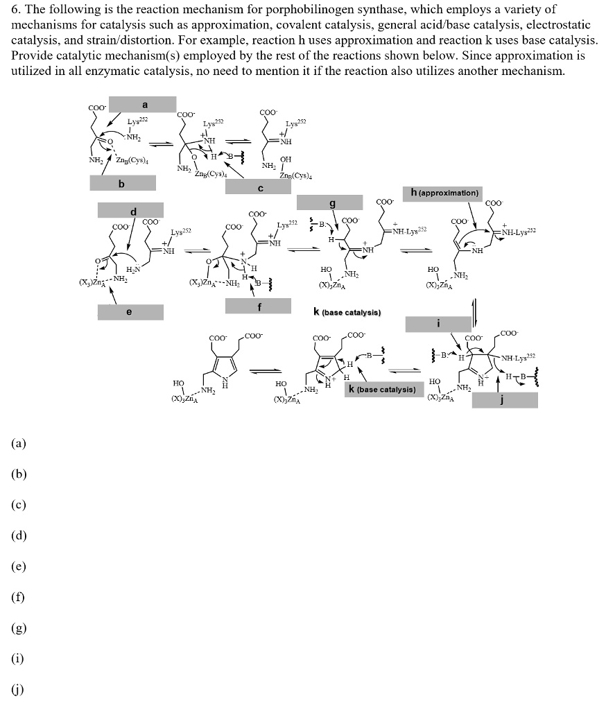 6. The following is the reaction mechanism for...